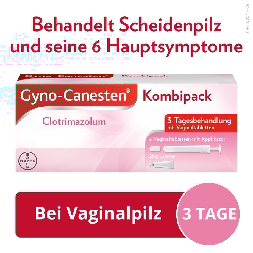 GYNO-CANESTEN Kombipack 3 Vaginaltabletten und 20 g Creme 1 Stk ...