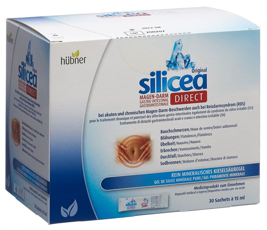HUEBNER silicea gastro intestinal direct gel stick 15 ml | Commander en ...
