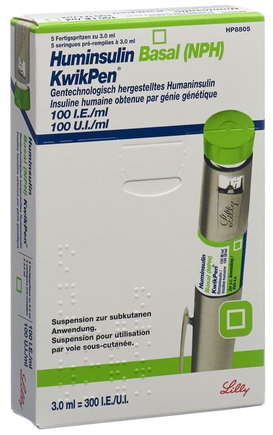 HUMINSULIN Basal KwikPen susp inj stylo pré 3 ml | Commander en ligne