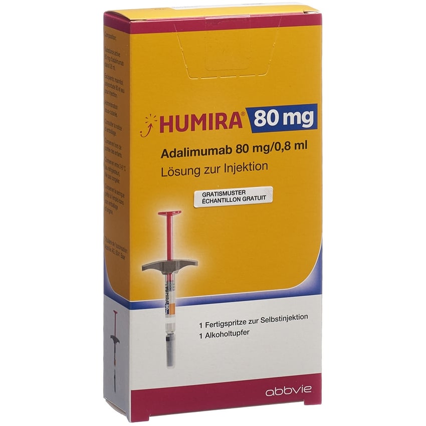 HUMIRA sol inj 80 mg/0.8ml seringue préremplie ser pré 0.8 ml ...
