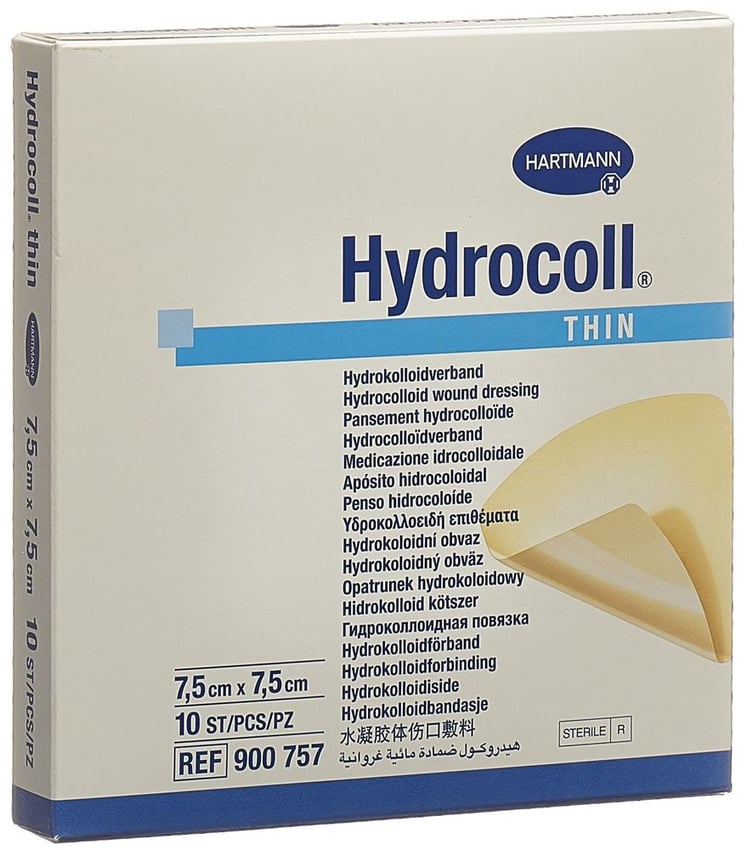 HYDROCOLL pans hydrocolloide 7.5x7.5cm 10 pce | Commander en ligne