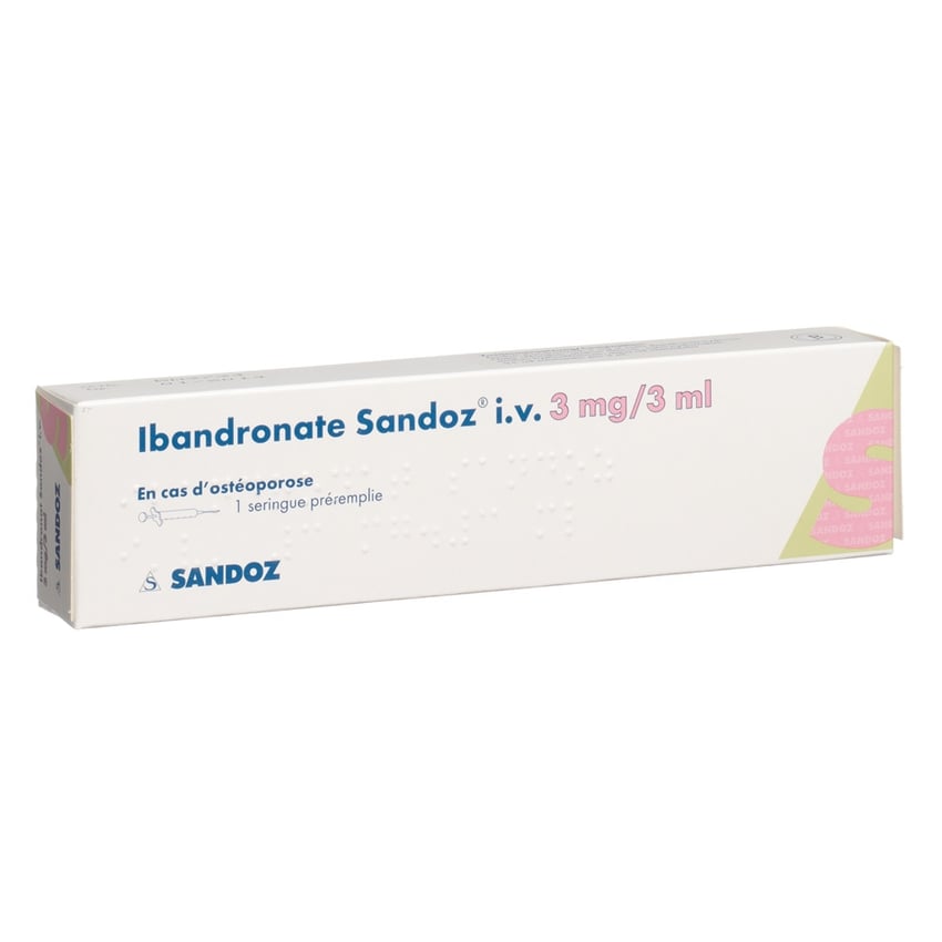 IBANDRONAT Sandoz Inj Lös 3 mg/3ml i.v. Fertspr 3 ml | Online bestellen