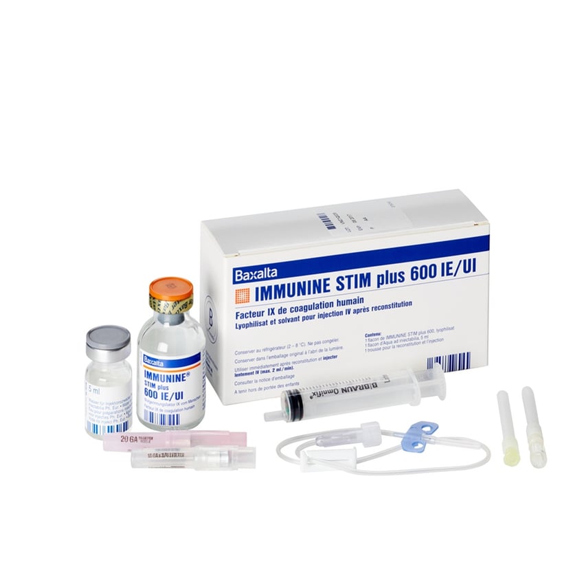 IMMUNINE STIM Plus subst sèche 600 IE avec solvant flac 1 pce | Commander en ligne