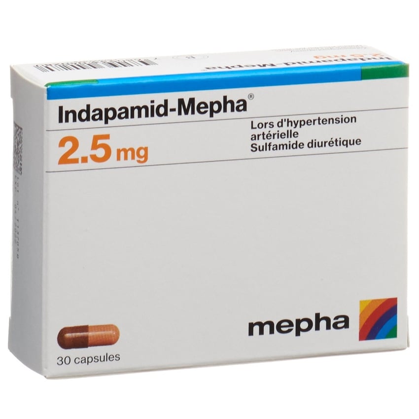 INDAPAMIDE Mepha Kaps 2.5 mg Blist 30 Stk | Online bestellen