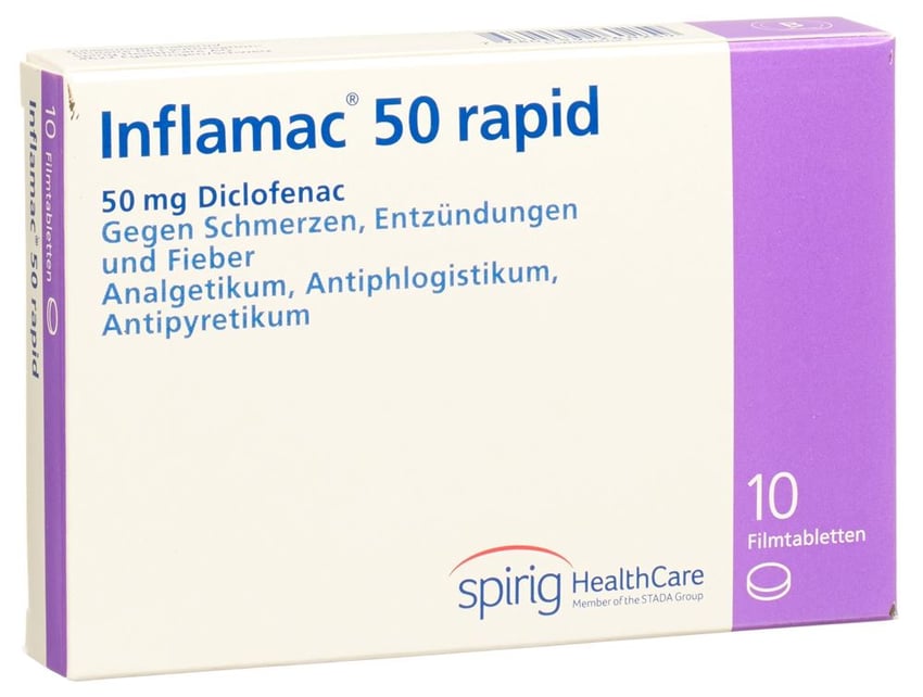 INFLAMAC rapid Filmtabl 50 mg Blist 10 Stk | Online bestellen