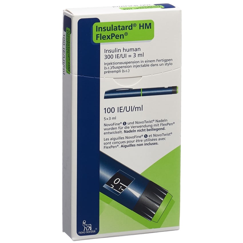 INSULINE Insulatard HM FlexPen Inj Susp Fertigpen Fertpen 3 ml | Online bestellen