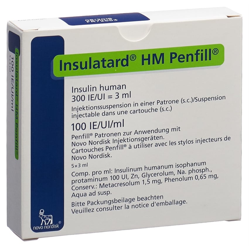 INSULINE Insulatard HM Penfill Inj Susp Patronen 3 ml | Online bestellen