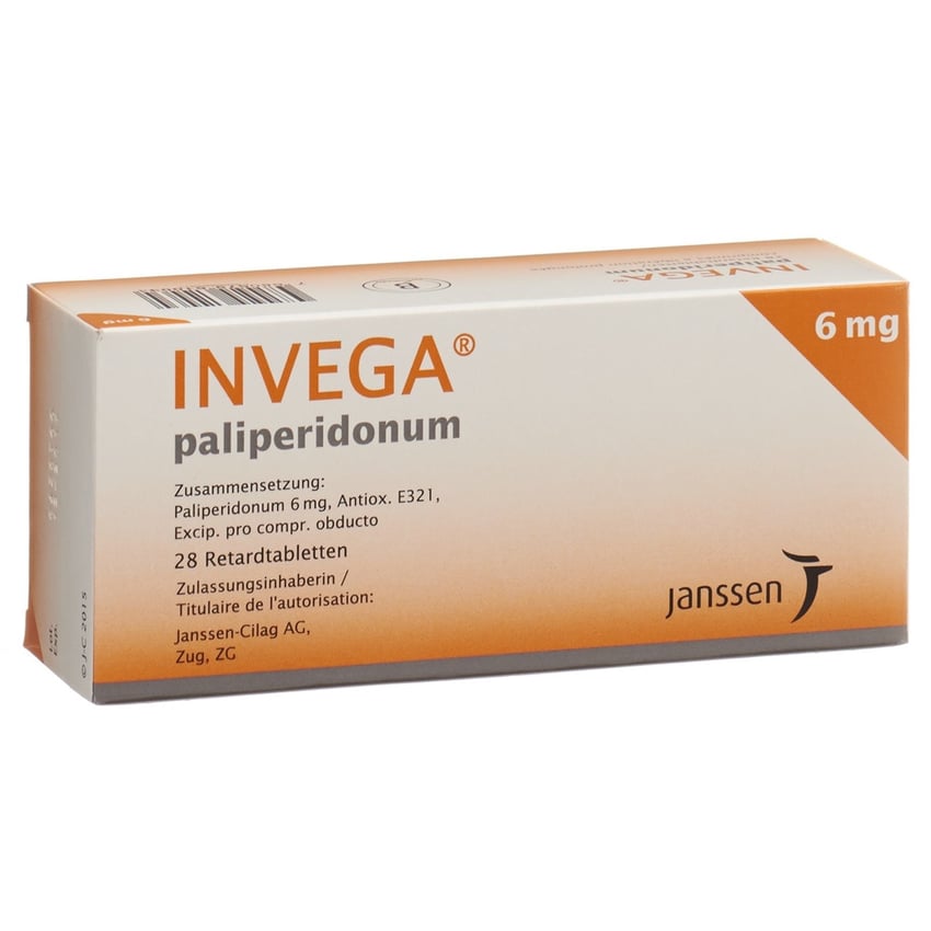 INVEGA cpr ret 6 mg blist 28 pce | Commander en ligne