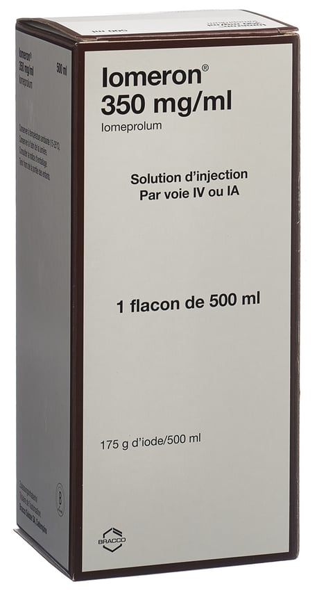 IOMERON sol inj 350 mg/ml 500ml fl 1 pce | Commander en ligne