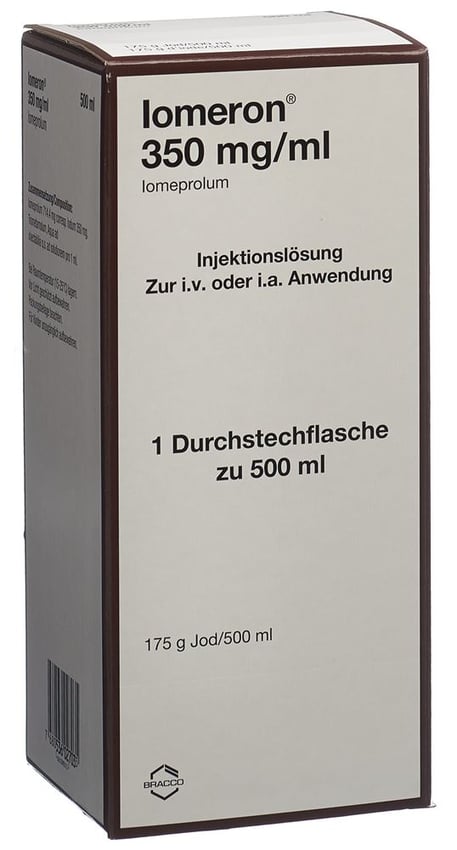 IOMERON sol inj 350 mg/ml 500ml fl 1 pce | Commander en ligne