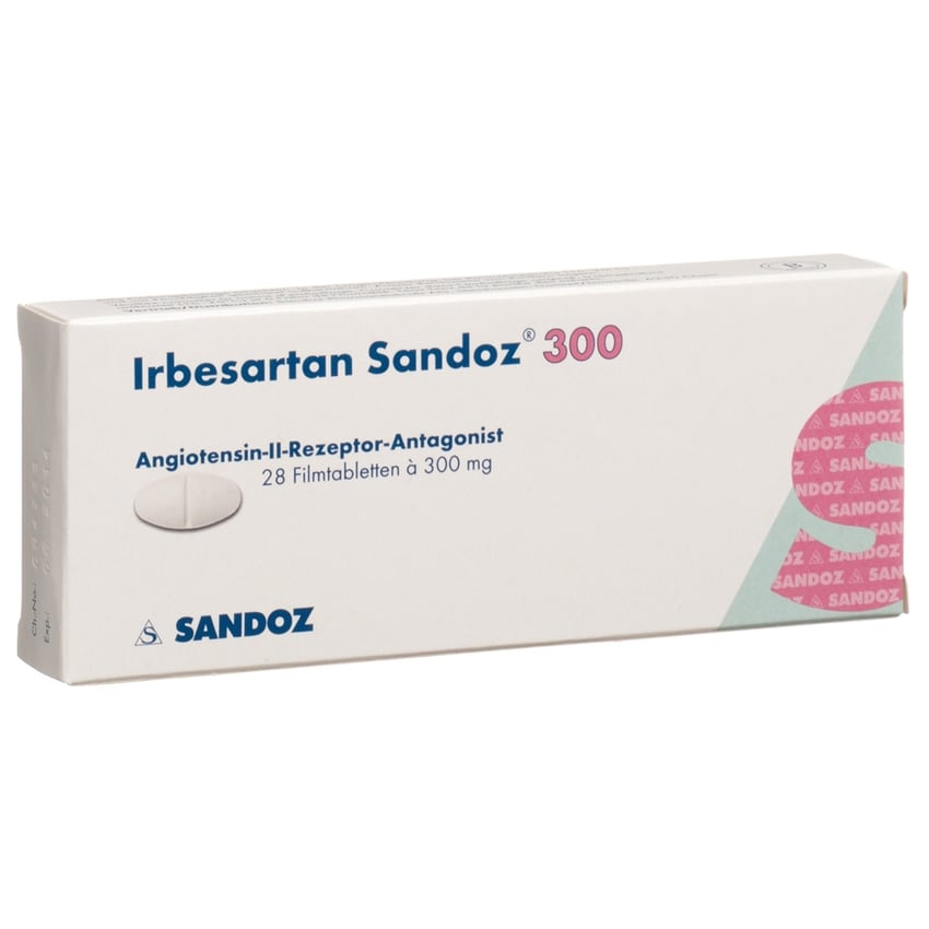 IRBESARTAN Sandoz cpr pell 300 mg blist 28 pce | Commander en ligne