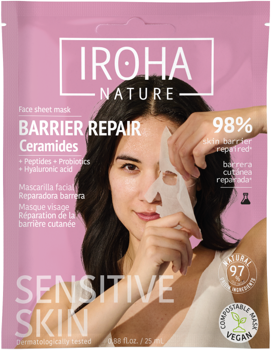 Iroha Sensitiv Skin Iroha Nature Face Sheet Mask with Ceramides ...