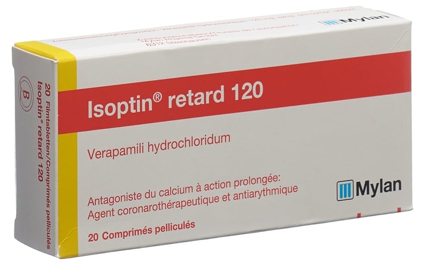 ISOPTIN retard Ret Filmtabl 120 mg Blist 20 Stk | Online bestellen