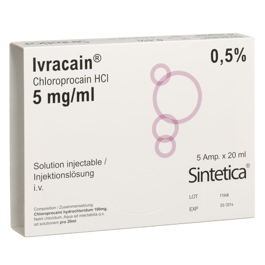 IVRACAIN Inj Lös 5 mg/ml Amp 20 ml | Online bestellen