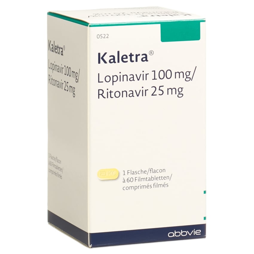 KALETRA cpr pell 100mg/25mg bte 60 pce | Commander en ligne