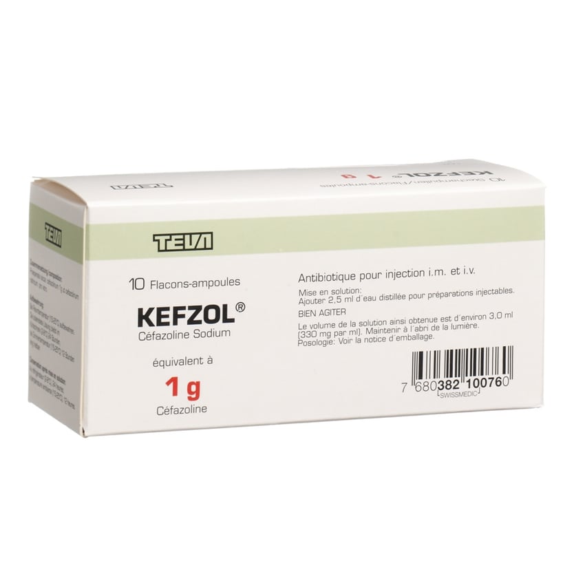 KEFZOL subst sèche 1 g flac 10 pce | Commander en ligne
