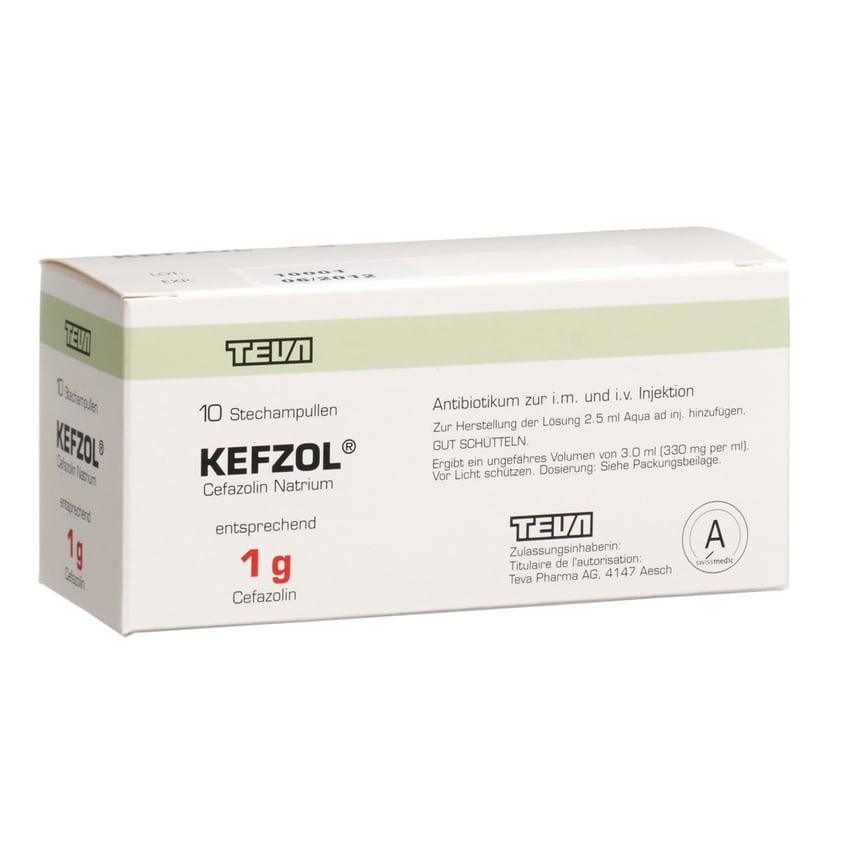 KEFZOL Trockensub 1 g Durchstf 10 Stk | Online bestellen