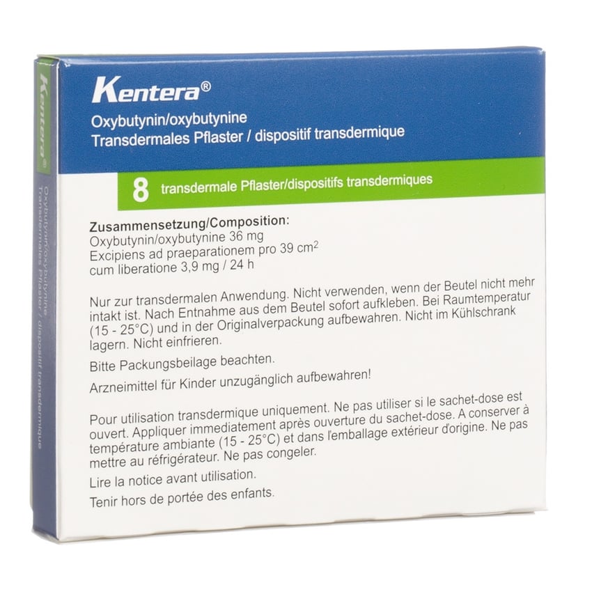 KENTERA patchs mat 3.9 mg/24h 8 pce | Commander en ligne