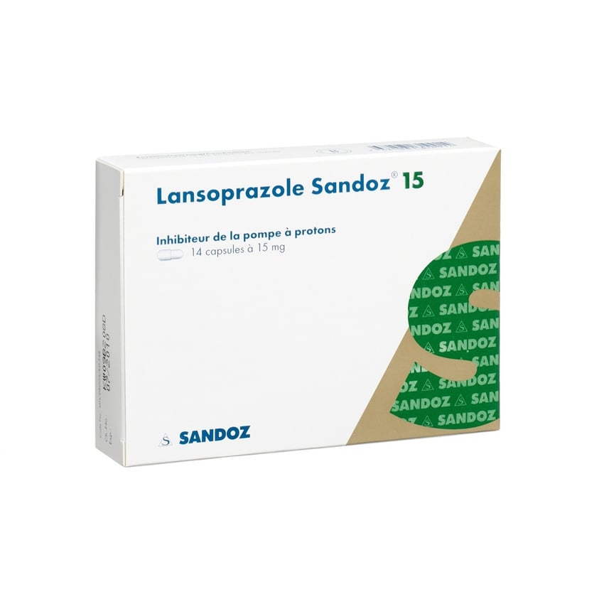 LANSOPRAZOLE Sandoz caps 15 mg blist 14 pce | Commander en ligne