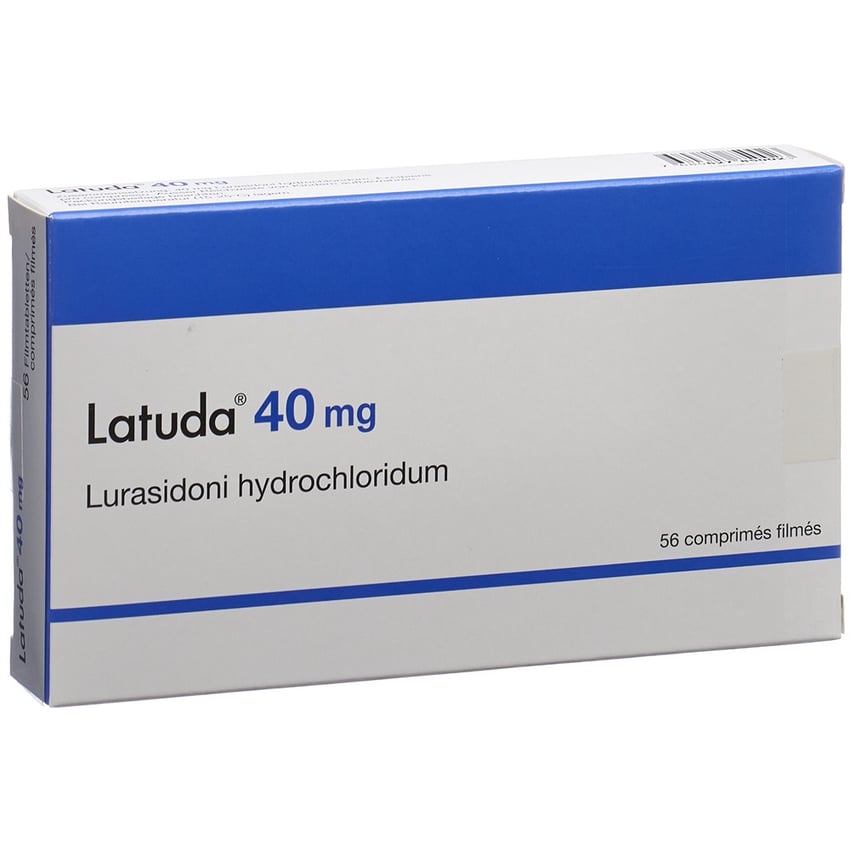 LATUDA cpr pell 40 mg blist 56 pce | Commander en ligne