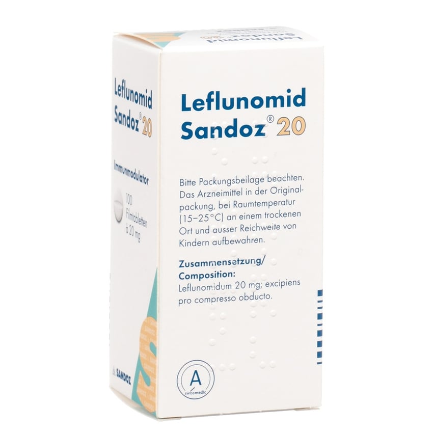 LEFLUNOMIDE Sandoz Filmtabl 20 mg Ds 100 Stk | Online bestellen