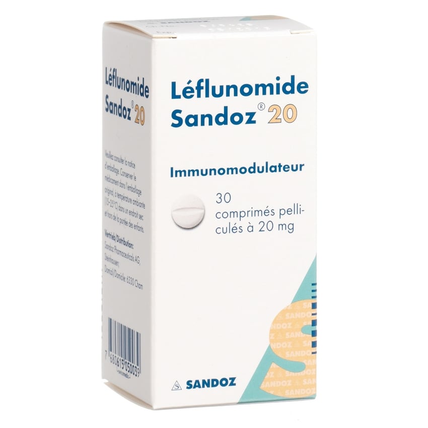 LEFLUNOMIDE Sandoz Filmtabl 20 mg Ds 30 Stk | Online bestellen