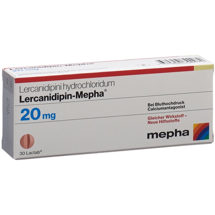LERCANIDIPINE Mepha Lactab 20 mg Blist 30 Stk | Online bestellen