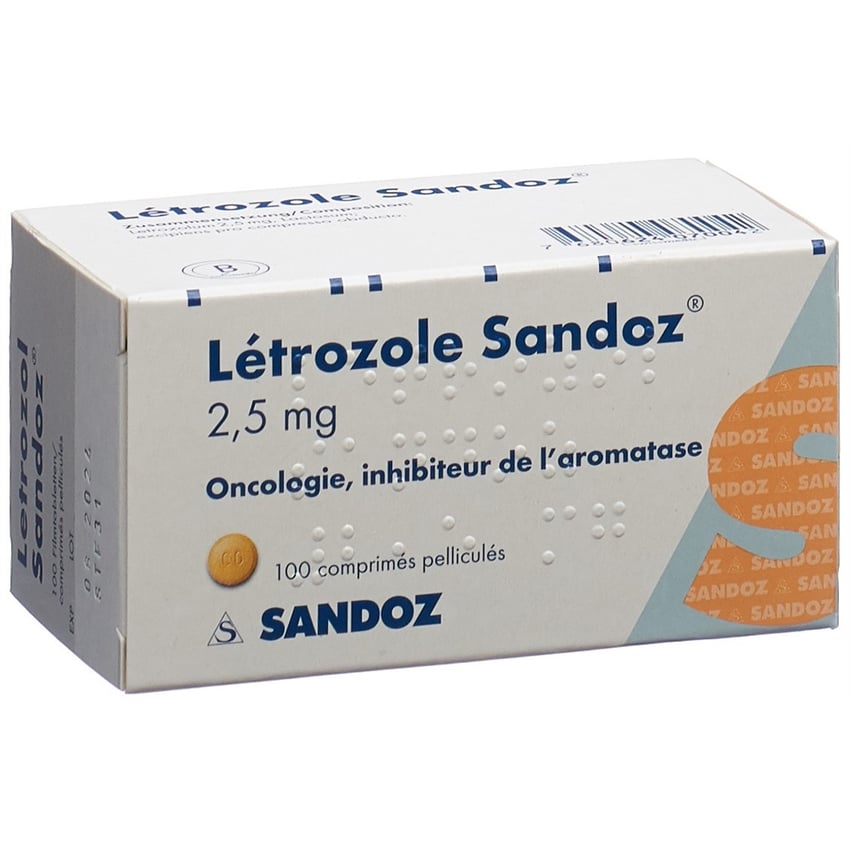 LETROZOLE Sandoz cpr pell 2.5 mg blist 100 pce | Commander en ligne