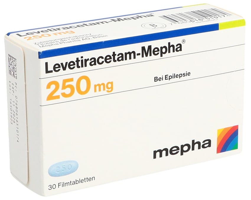LEVETIRACETAM Mepha Filmtabl 250 mg Blist 30 Stk | Online bestellen