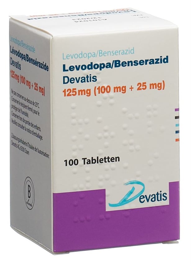 LEVODOPA/BENSERAZIDE Devatis cpr 125 mg fl 100 pce | Commander en ligne