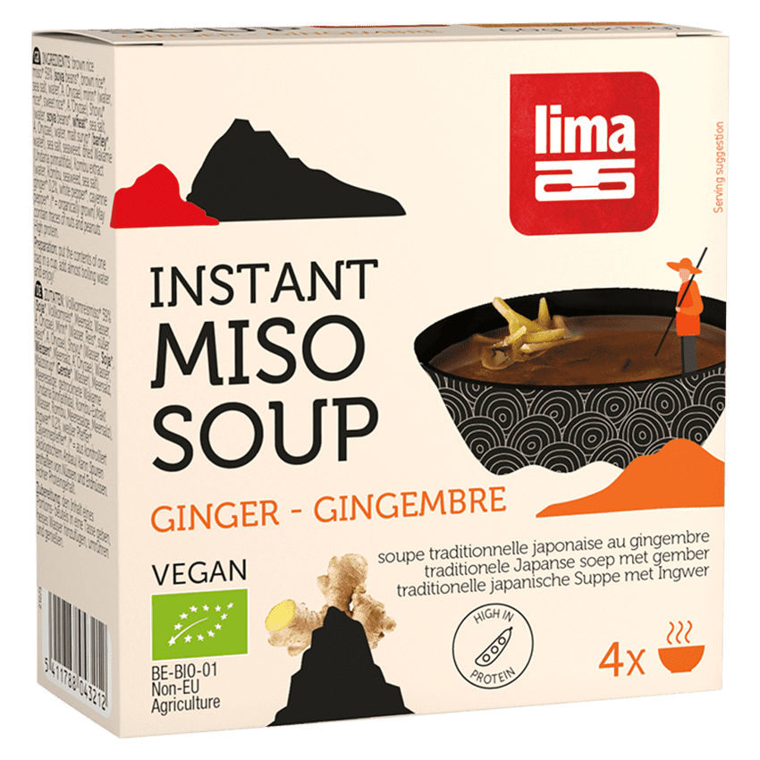 LIMA Miso soupe instant gingembre 15 g | Commander en ligne