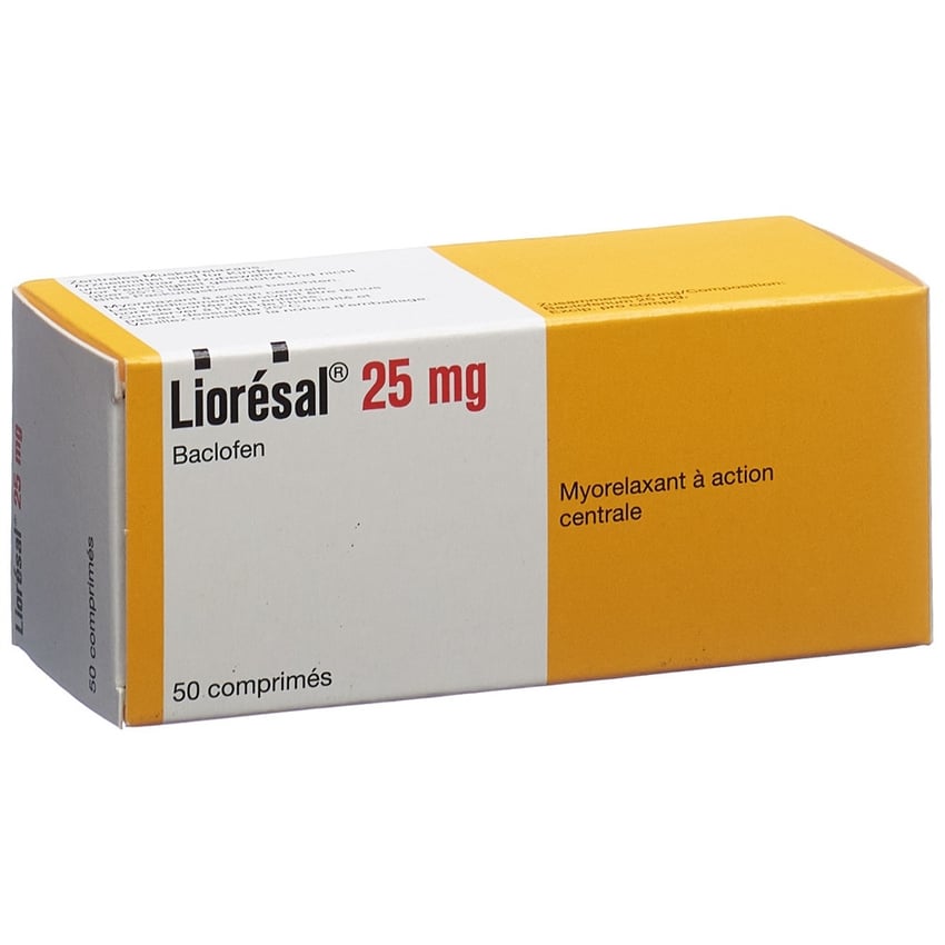 LIORESAL cpr 25 mg blist 50 pce | Commander en ligne