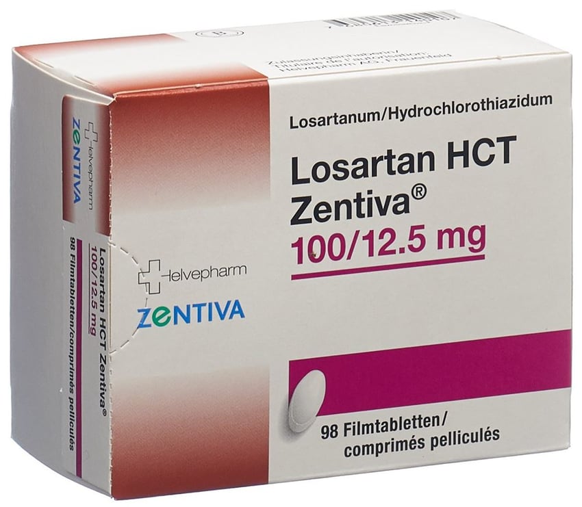 LOSARTAN HCT Zentiva Filmtabl 100/12.5 mg Blist 98 Stk | Online bestellen