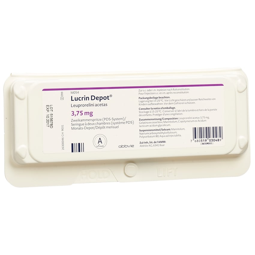 LUCRIN PDS subst sèche 3.75 mg ser pré 1 pce | Commander en ligne