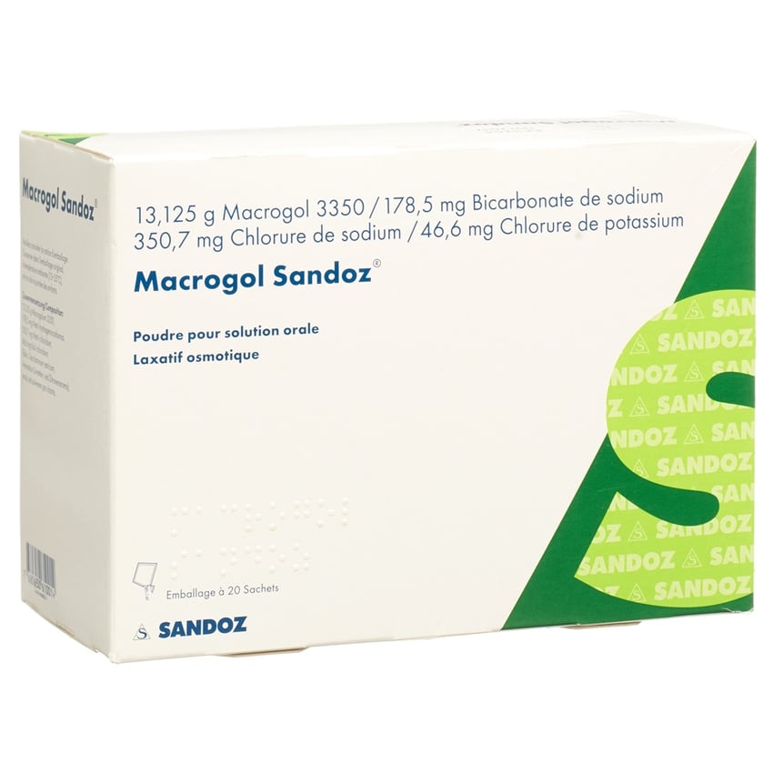 MACROGOL Sandoz pdr sach 20 pce | Commander en ligne