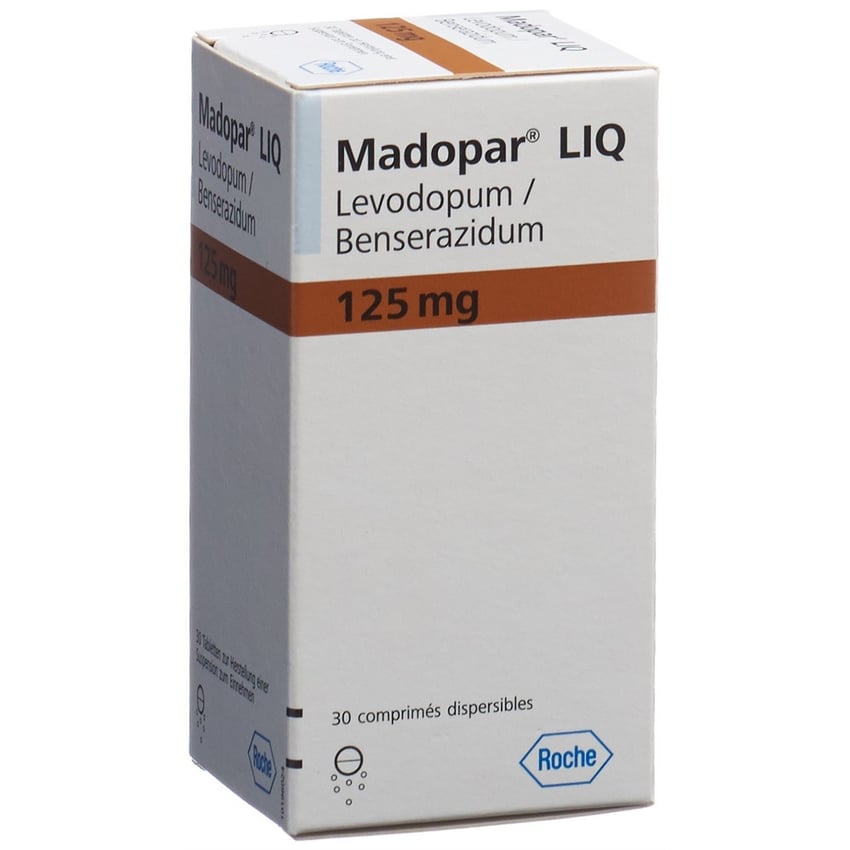MADOPAR LIQ cpr 125 mg bte 30 pce | Commander en ligne