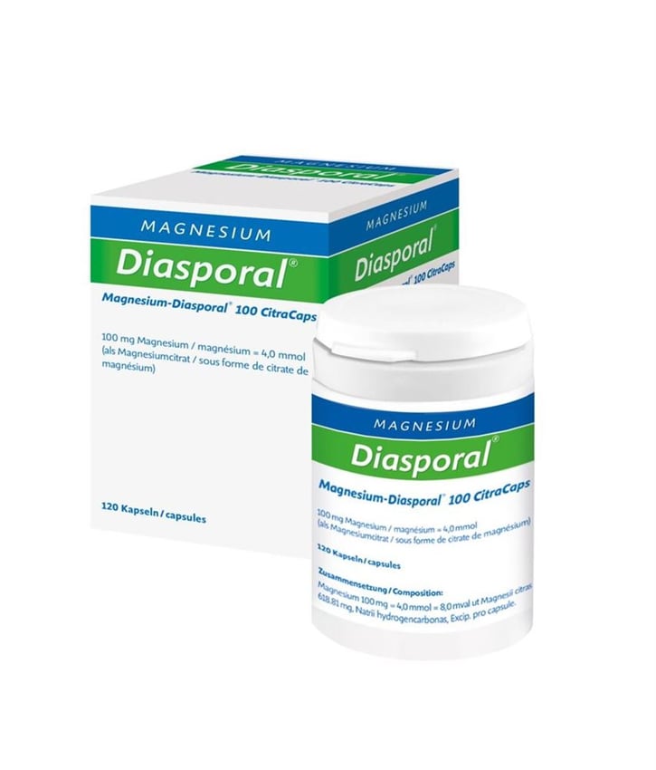 MAGNESIUM DIASPORAL CitraCaps caps 100 mg bte 120 pce | Commander en ligne