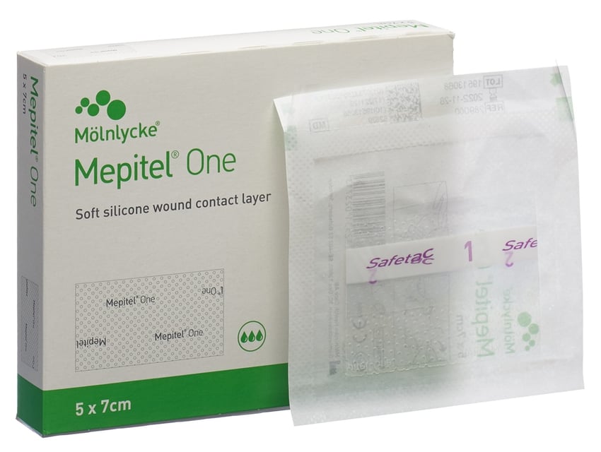 MEPITEL One pansement vulnéraire 5x7cm (nv) 5 pce | Commander en ligne