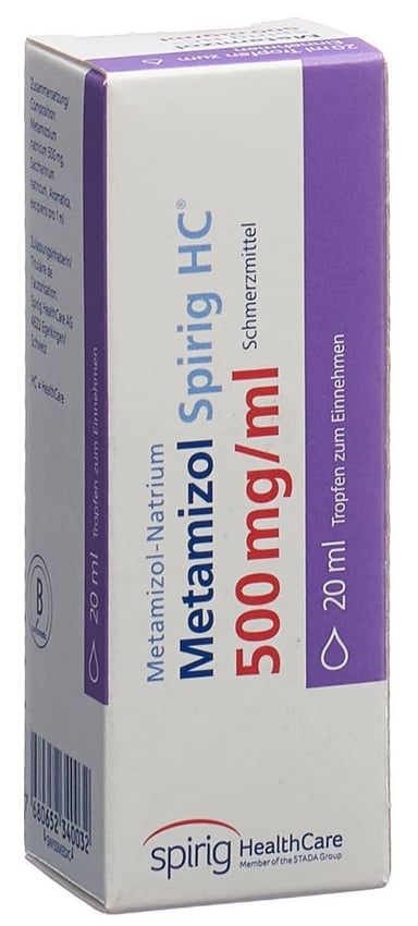 METAMIZOLE Spirig HC gouttes 500 mg/ml fl 20 ml | Commander en ligne
