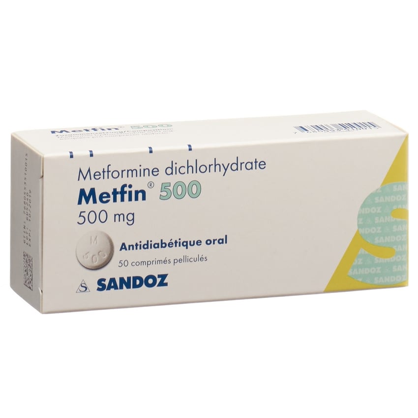 METFIN cpr pell 500 mg blist 50 pce | Commander en ligne