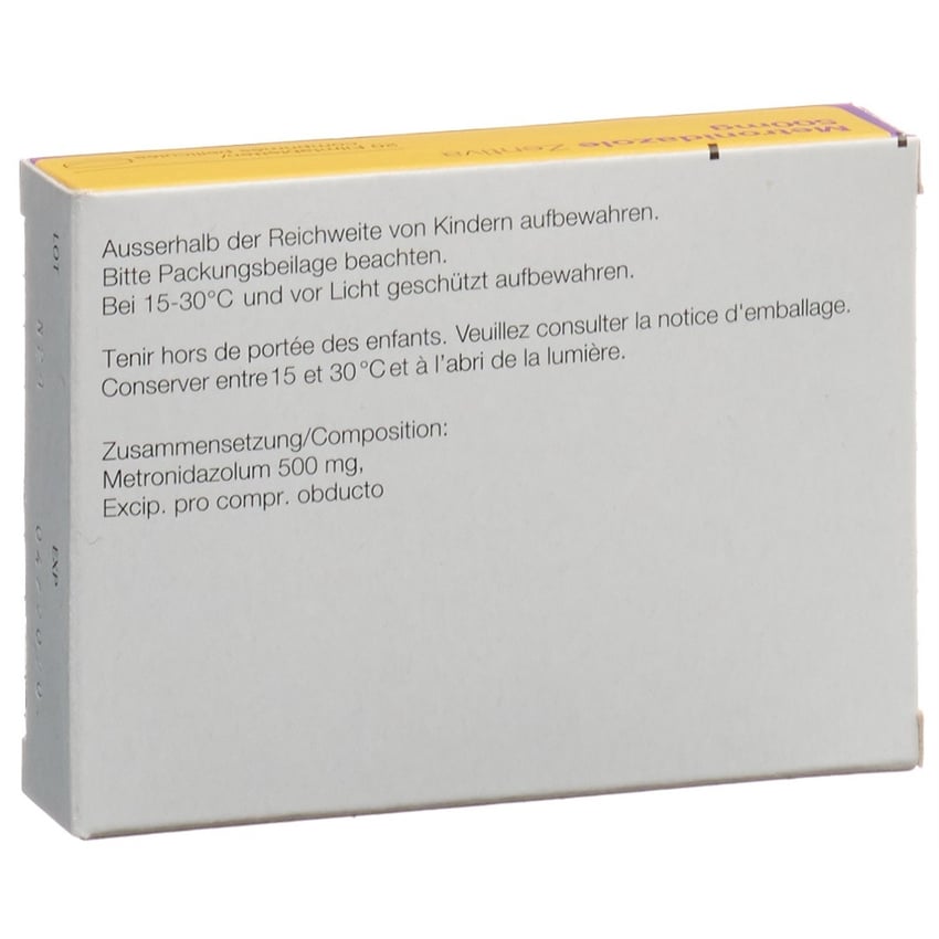 METRONIDAZOLE Zentiva cpr pell 500 mg blist 20 pce | Commander en ligne