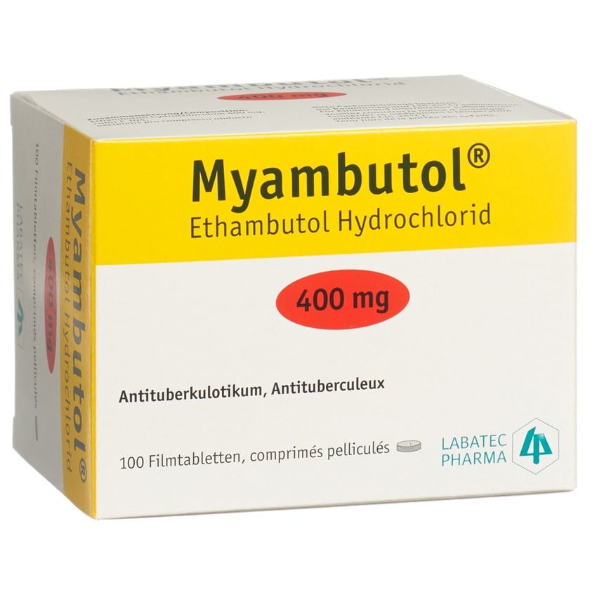 MYAMBUTOL Filmtabl 400 mg Blist 100 Stk | Online bestellen