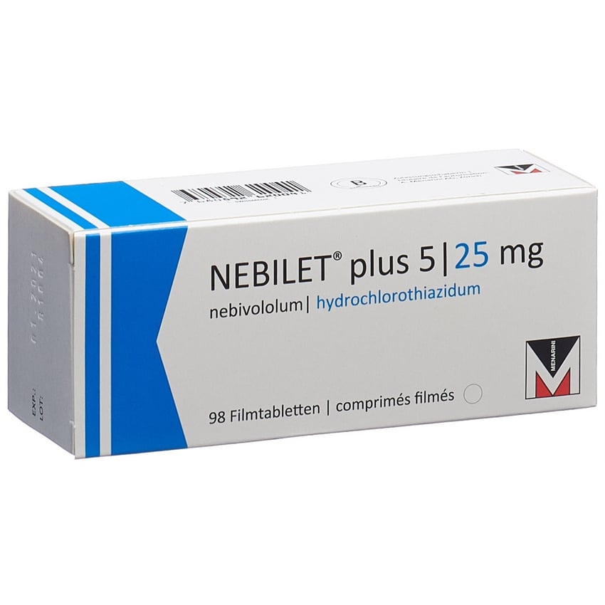 NEBILET plus cpr pell 5/25 mg blist 98 pce | Commander en ligne