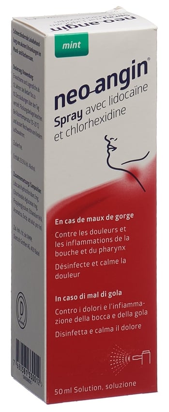 NEO-ANGIN spray avec lidocaïne et chlorhexidine 50 ml | Commander en ligne