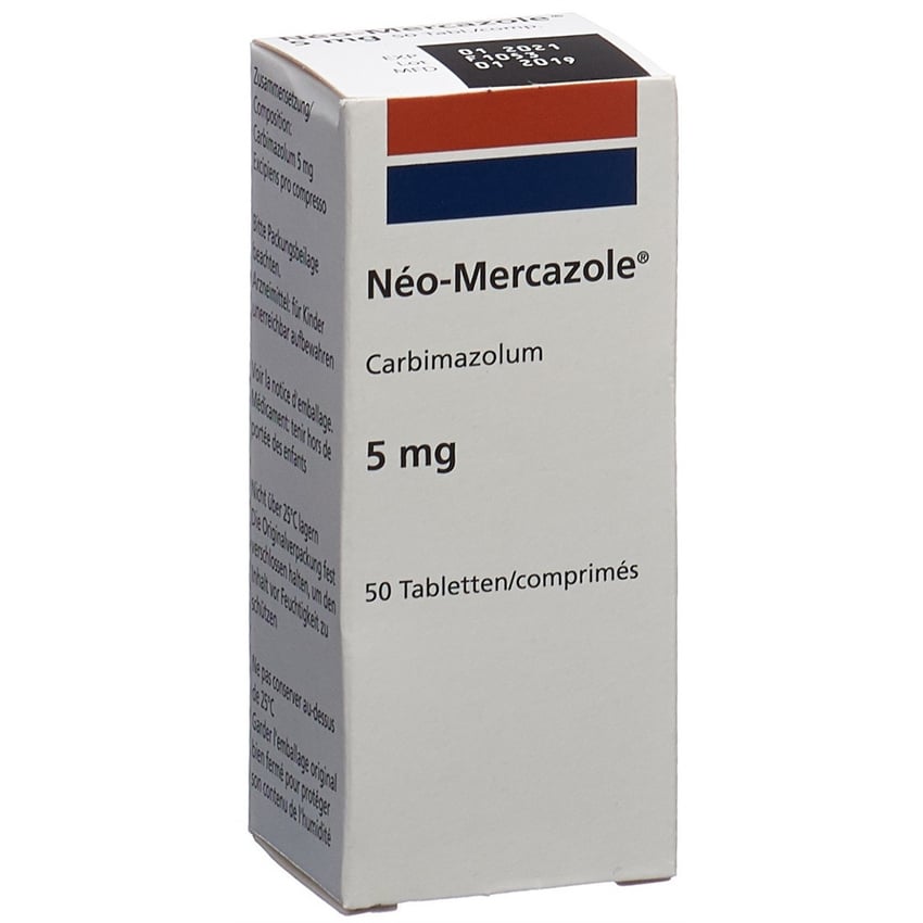NEO-MERCAZOLE cpr 5 mg bte 50 pce | Commander en ligne