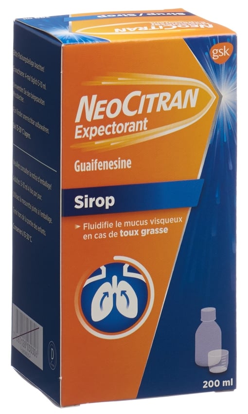 NEOCITRAN Expectorant sirop fl verre 200 ml | Commander en ligne
