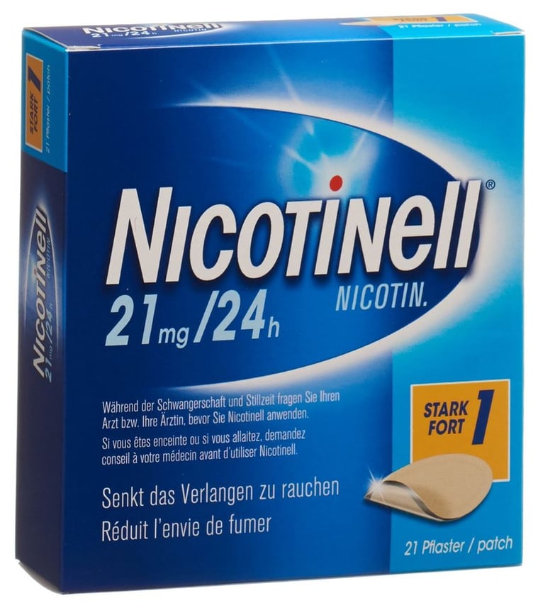 NICOTINELL 1 fort patchs mat 21 mg/24h 21 pce | Commander en ligne
