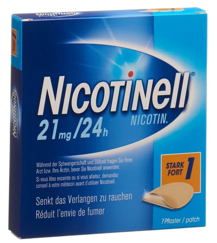 NICOTINELL 1 stark Matrixpfl 21 mg/24h 7 Stk | Online bestellen