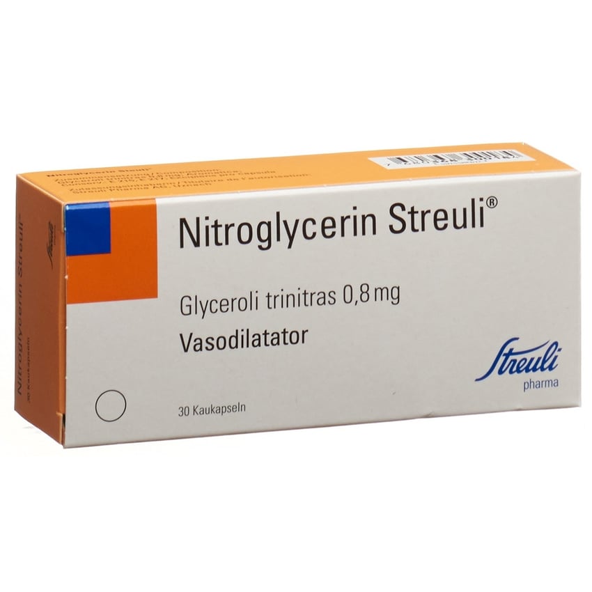 NITROGLYCERINE Streuli Kaukaps 0.8 mg Blist 30 Stk | Online bestellen