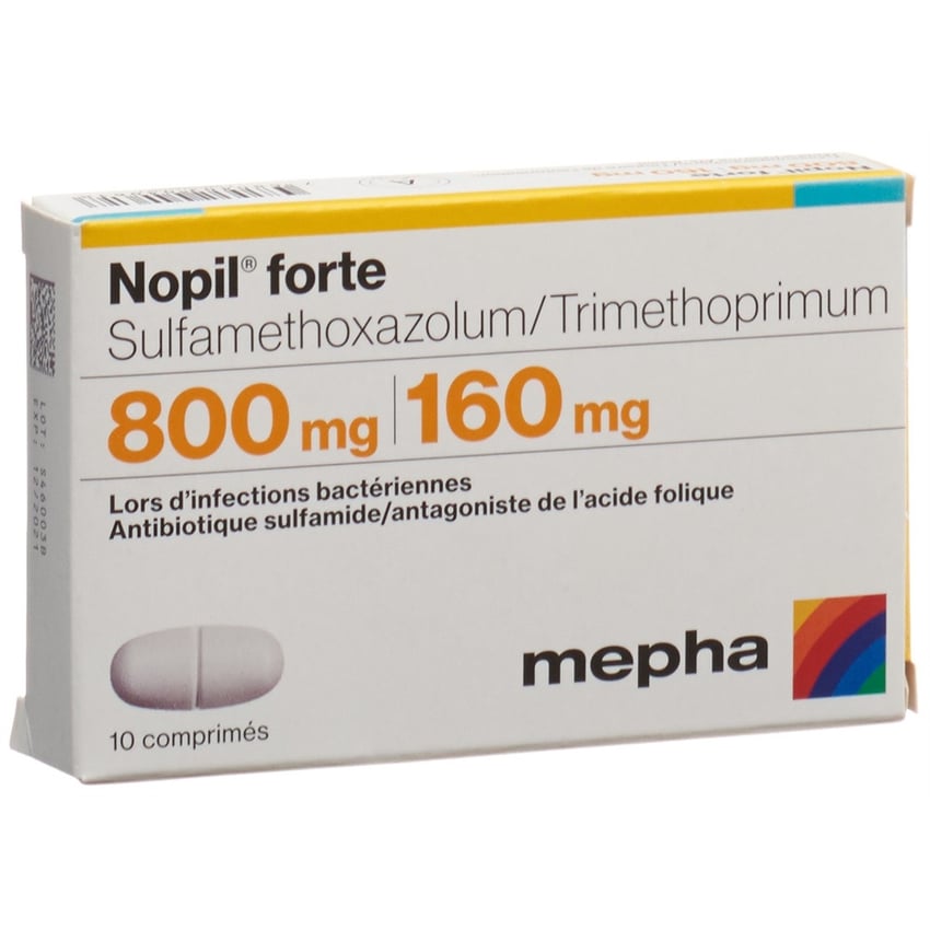 NOPIL forte Tabl 800/160mg Blist 10 Stk | Online bestellen